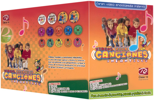 Video Rondas y Canciones Infantiles 11 CDs Audio con 2 DVDs y un ...