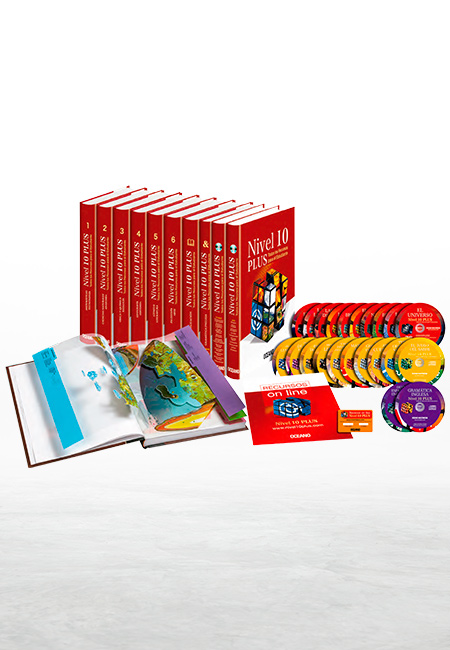 Nivel 10 Plus 8 Vols con 12 CD-ROMs y 10 DVDs - Libros MX
