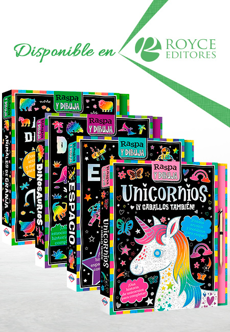 Colección Raspa y Dibuja 4 Vols - Libros MX