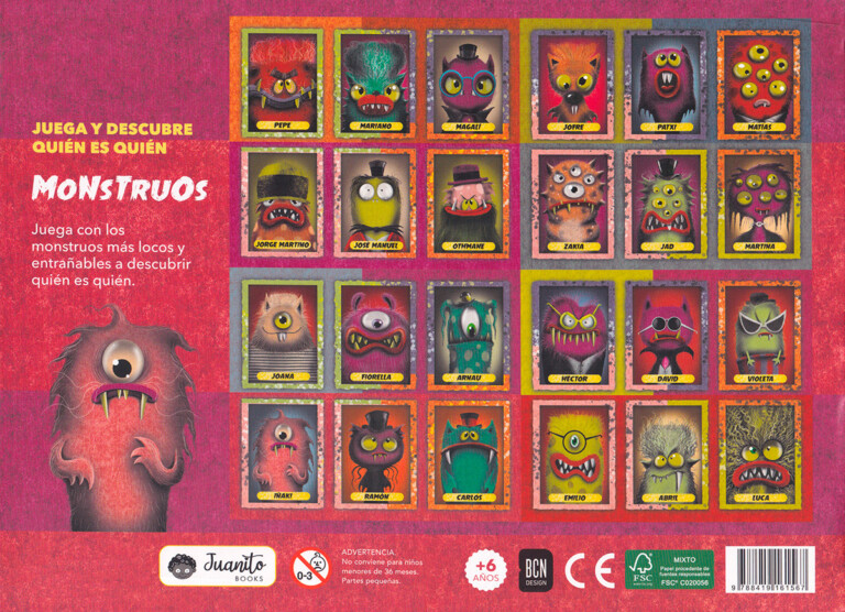 Juega y Descubre Quién es Quién Monstruos - Libros MX